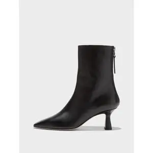 AeydĒ Solid Color Ankle Heeled Boots