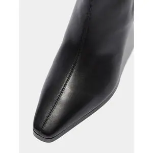 AeydĒ Solid Color Ankle Heeled Boots