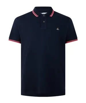 VIVIENNE WESTWOOD Solid Color Polo Shirt - Black