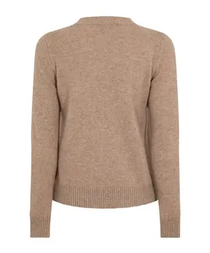 Max Mara Animal Print Crew Neck Sweater