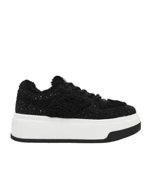 Steve Madden Embellished Fluffy Platform Sneakers