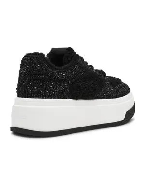 Steve Madden Embellished Fluffy Platform Sneakers
