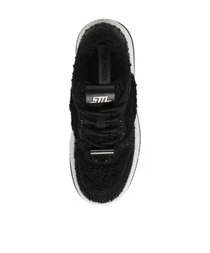 Steve Madden Embellished Fluffy Platform Sneakers