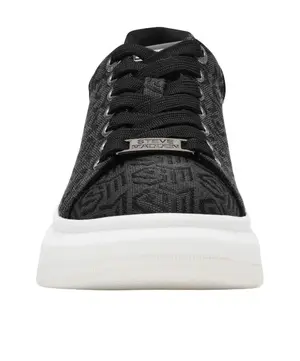 Steve Madden Black Monogram Platform Sneakers