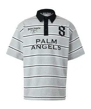 Palm Angels Short Sleeve Polos For Men