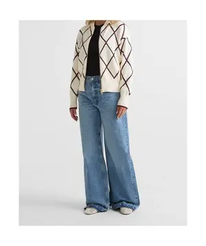 Varley Long Sleeve Zip Up Knit Top