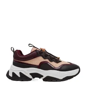 Steve Madden Color-block Mesh Dad Sneakers - Black