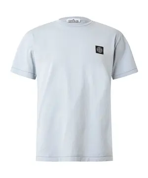 Stone Island Cotton Compass Logo Patch T-shirt - No