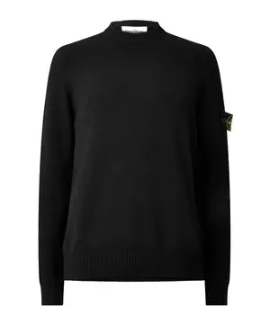 Stone Island Crew Neck Sweater - Black
