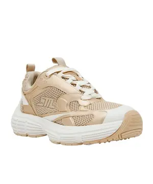 Steve Madden Mesh-paneled Sneakers - Nude