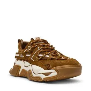 Steve Madden Color-block Suede And Mesh Dad Sneakers