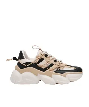 Steve Madden Color-block Mesh Dad Sneakers - White