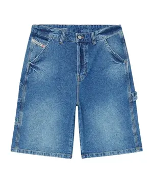 DIESEL® Mid-length Denim Shorts