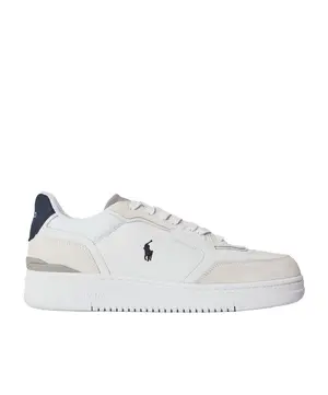 Polo Ralph Lauren Solid Color Court Trainers - White