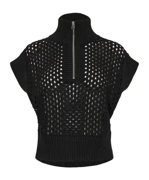 Varley Half-zip Knit Top - Black