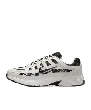 Nike White And Black Color-blocked Retro Sneakers - Gray