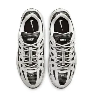 Nike White And Black Color-blocked Retro Sneakers - Gray