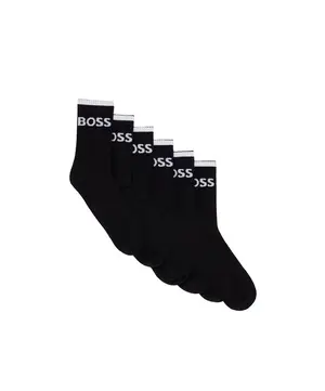 Hugo Boss Crew Socks With Logo Detail - Black