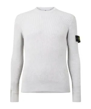 Stone Island Stone Island Crew Neck Knit Sweater White