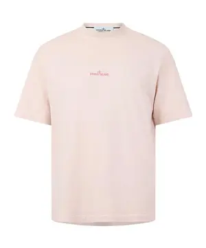 Stone Island Crew Neck Short Sleeve T-shirt - Pink