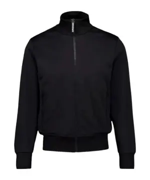 Palm Angels Back Curved Logo Tracksuit Top - Black