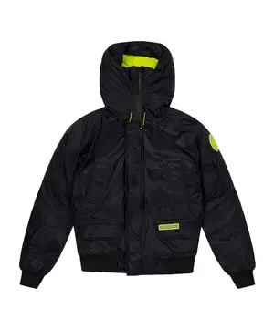 Canada Goose Cropped Bomber Jacket With Neon Accents