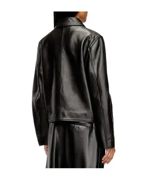 DIESEL® Simple And Versatile Leather Jacket