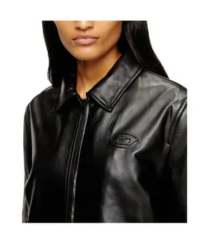 DIESEL® Simple And Versatile Leather Jacket