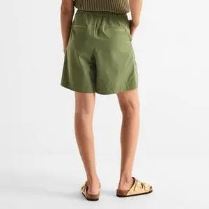 Varley Twill Cotton Pleated Shorts