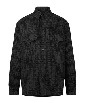 Balmain Simple And Casual Coat - Black