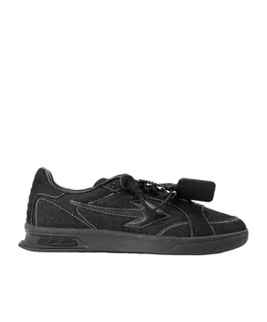 Off-White Solid Color Low Top Trainers - Black