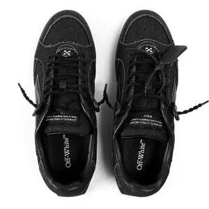 Off-White Solid Color Low Top Trainers