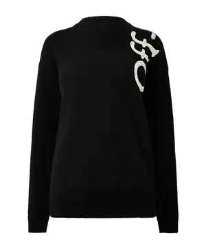Off-white Embroidered Sweaters For Women