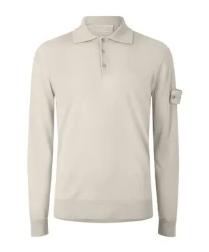 Stone Island Solid Color Polo Shirt - Nude