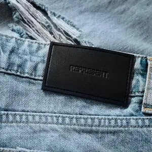 REPRESENT Solid Straight Leg Jeans