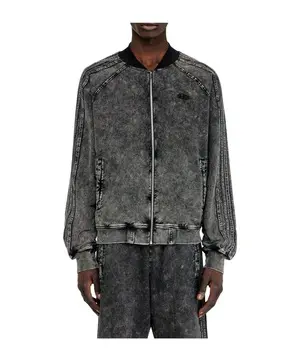 DIESEL® Full Zip Fleece Jacket - Black