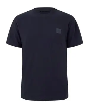 Stone Island Crew Neck Cotton T-shirt - Black