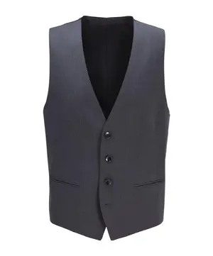 Hugo Boss Wool Suit Vest - Black