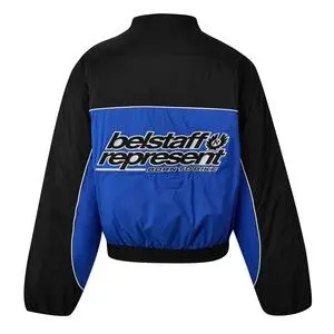 REPRESENT Bomber Jacket With Ribbed Trims And Zip-front Closure