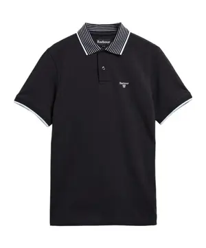 Barbour Short-sleeved Polo Shirt - Black