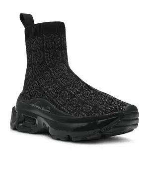 Steve Madden Jacquard Knit Sock-style Sneakers With Chunky Soles