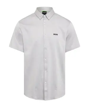 Hugo Boss Short-sleeve Knit Shirt - White