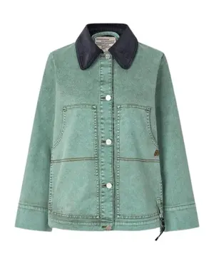 Baum Und Pferdgarten Collared Long Sleeve Casual Jacket