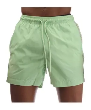 Hugo Boss Fab Logo Tape Swim Shorts - Green