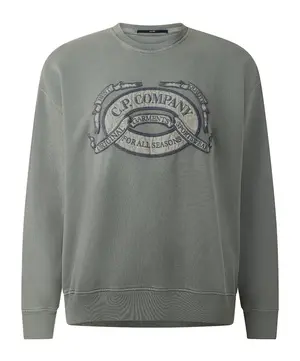 C.P. COMPANY Cp Logo Crew Sweat Sn64 - Gray