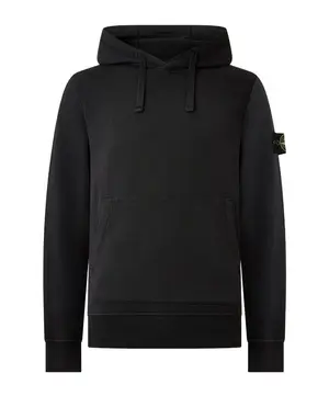 Stone Island Pullover Hooded Sweatshirt - Black