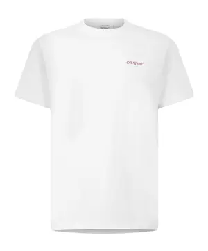 Off-White Crew Neck Short Sleeve T-shirt - White