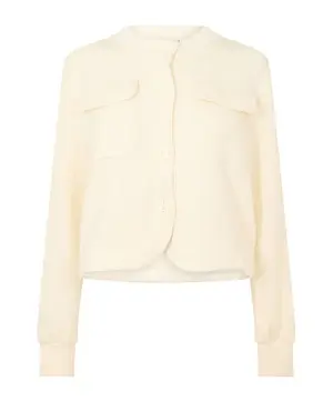 Varley Varley Button-Front Casual Jacket White