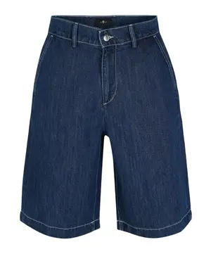 7 For All Mankind Belt-loop Shorts - Blue