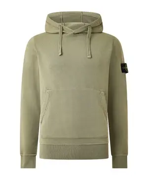 Stone Island Drawstring Hood Pullover Sweatshirt - Nude